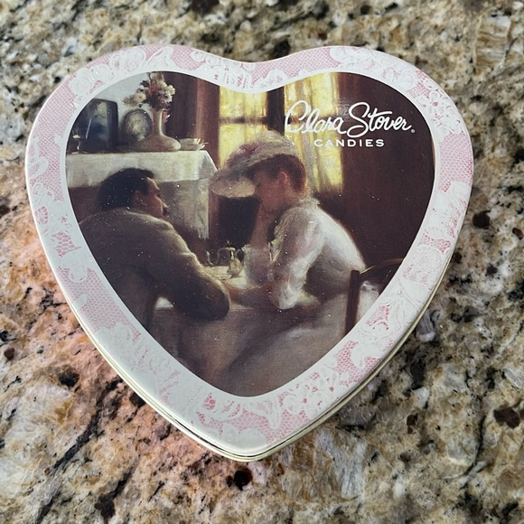 Other | Rare Vintage Clara Stover Candies Heart Shaped Tin | Poshmark